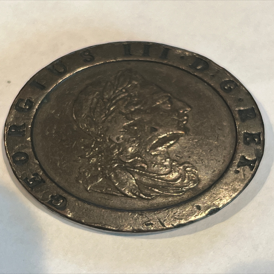 1797 Britannia 2-Pence Coin, Georgius III D: G. Rex | eBay