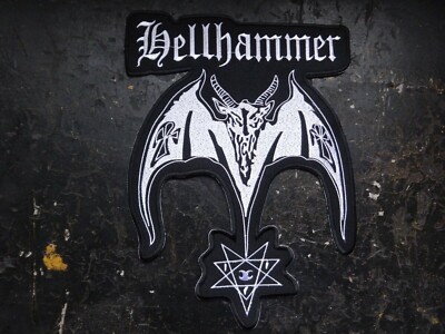 Hellhammer Patch Shape Patch Backpatch Speed/Thrash/Black Metal Celtic ...