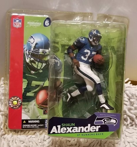 NFL Shaun Alexander Series 6 Seattle Seahawks Running Back #37 Action ...