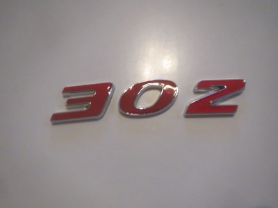 FORD 302 ENGINE ID HOOD SCOOP QUARTER TRUNK FENDER EMBLEM - RED | eBay