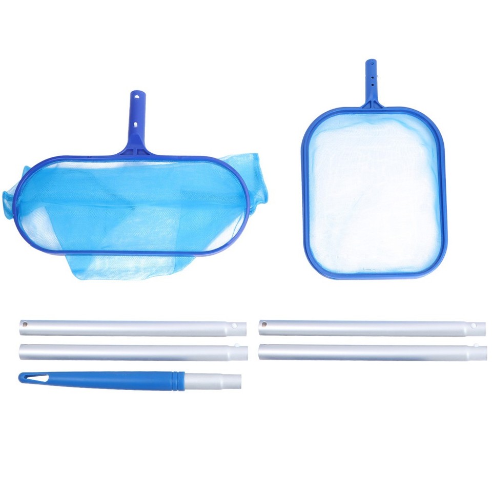 2 Sets Swimming Pool Leaf Cleaning Net Telescopic Pole Swimming Pool ...
