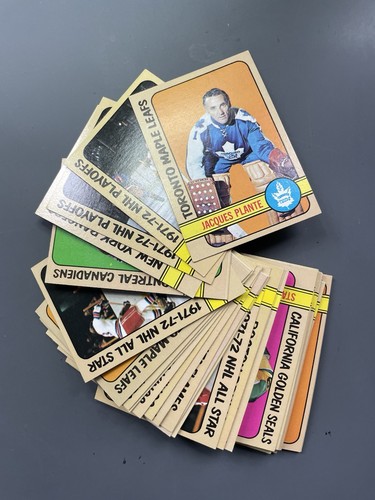 Lot of 25 1972 Topps Hockey Cards HOF Plante Gilbert Mahovlich | eBay