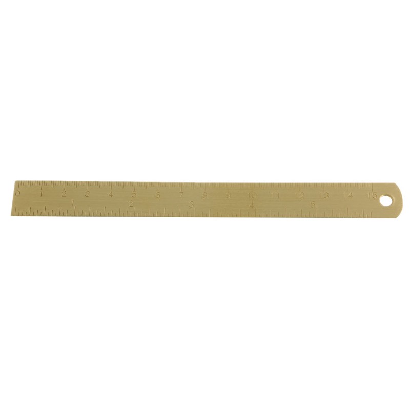 Outdoor Brass Ruler Double Scale for Cm&Inch Digital For Traveler Noteb ...