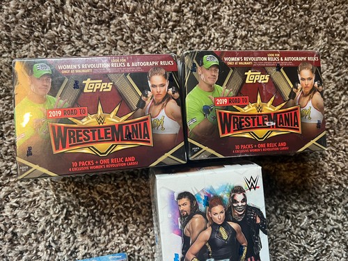 WWE Topps trading card boxes variety FACTORY SEALED (Lot of 13) | eBay