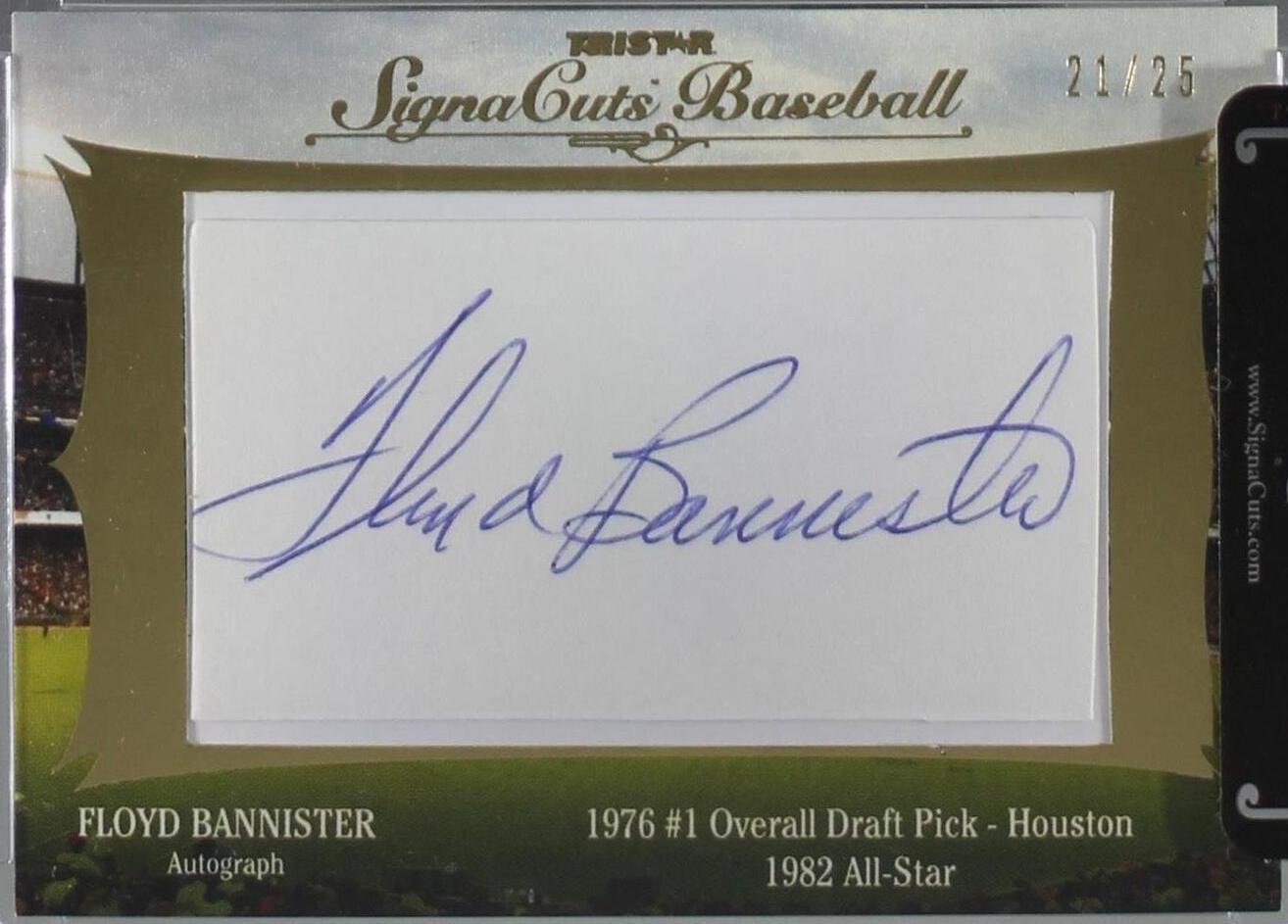 2012 TRISTAR Signa Cuts Cut Autographs - Floyd Bannister Gold /25 (AU ...