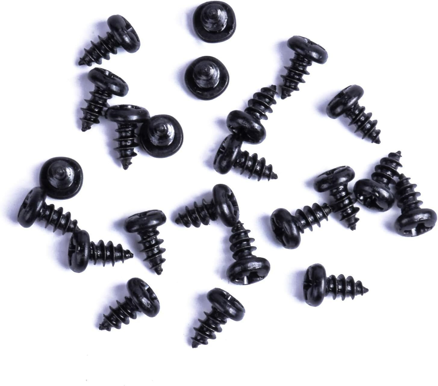 500Pcs Cross Head Self Tapping Screws Black Small Screw Carbon Steel ...