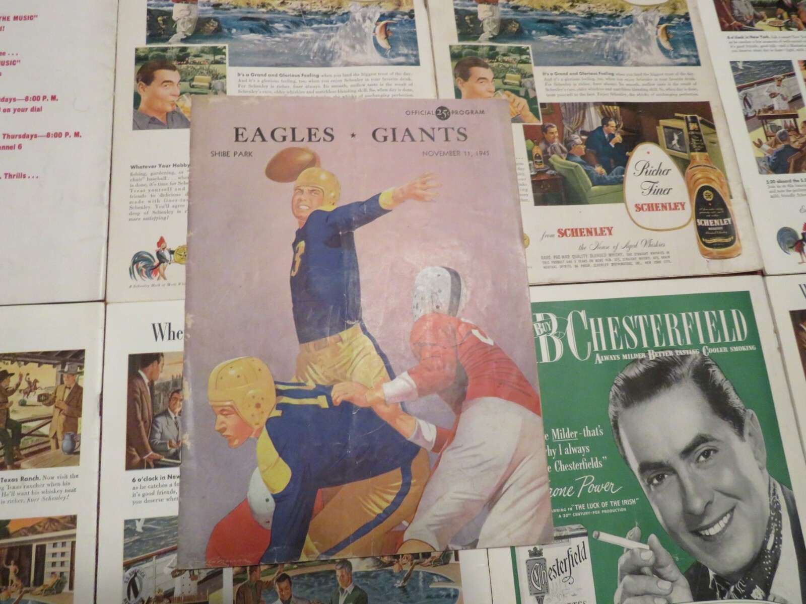 Lot of (17) PHILADELPHIA EAGLES PROGRAMS FROM 1945-49 (FR/GD-NM). | eBay