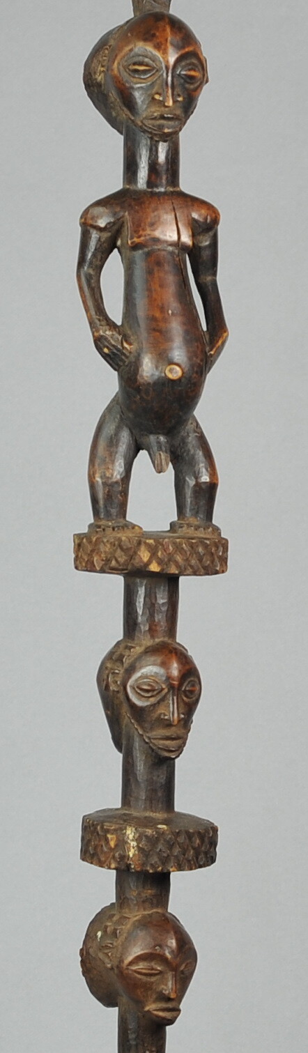 HEMBA Congo Canne Bâton chef walking stick chief's staff Art Africain ...