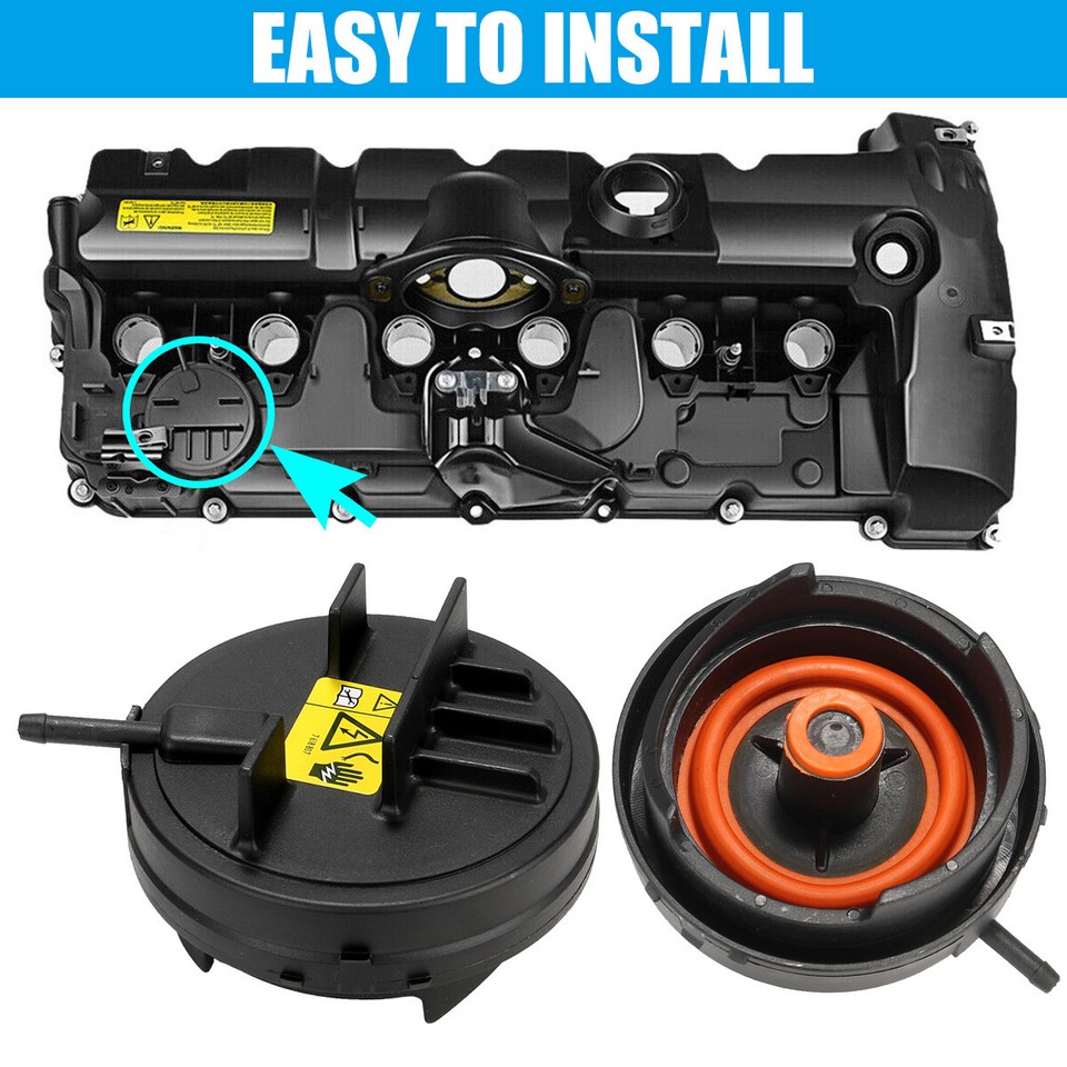 2PCS NEW PCV Cover of N52 Engine Valve Cover For BMW E82 E90 Z4 X3 X5 ...