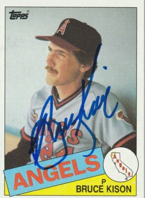 BRUCE KISON CALIFORNIA ANGELS SIGNED 1985 TOPPS CARD #544 | eBay