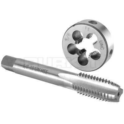 5/8"-11 UNC Tap and Die Set Right Hand, 5/8 x 11 UNC Thread Tap and ...