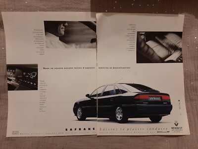 Pub de presse ancienne Renault safrane de 1992 - Old paper ...