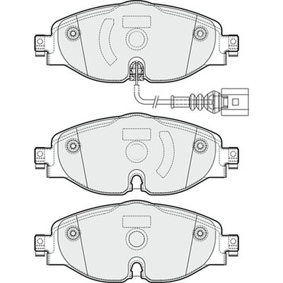 Brake Pads Set For Audi A3 8V 40 TDI Quattro Apec Blue Front 2Q0698151K ...