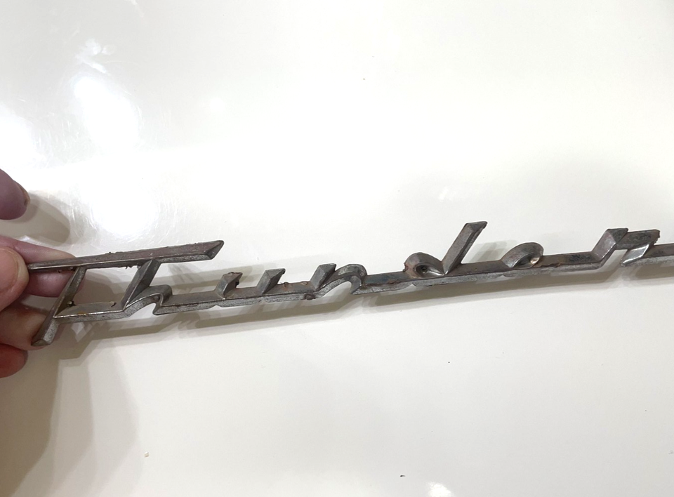 1958-1962 Ford Thunderbird fender script emblem original OEM | eBay