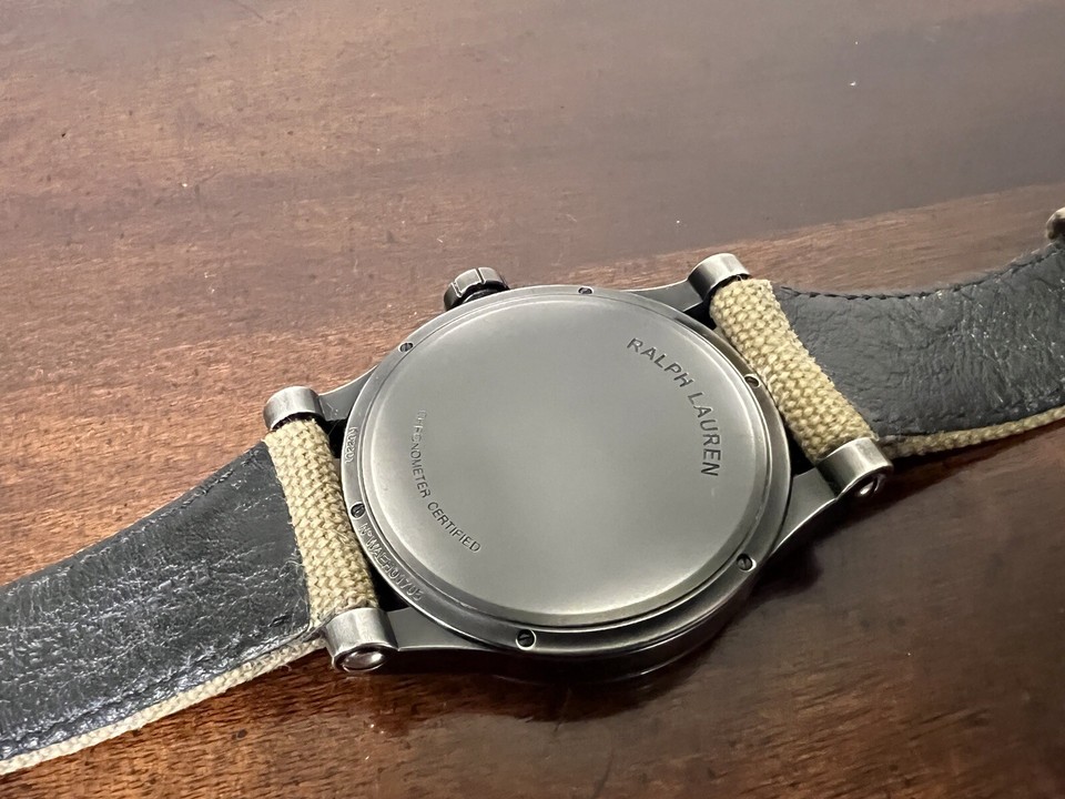 Ralph Lauren 45 MM Chronometer Steel Watch Safari Collection | eBay