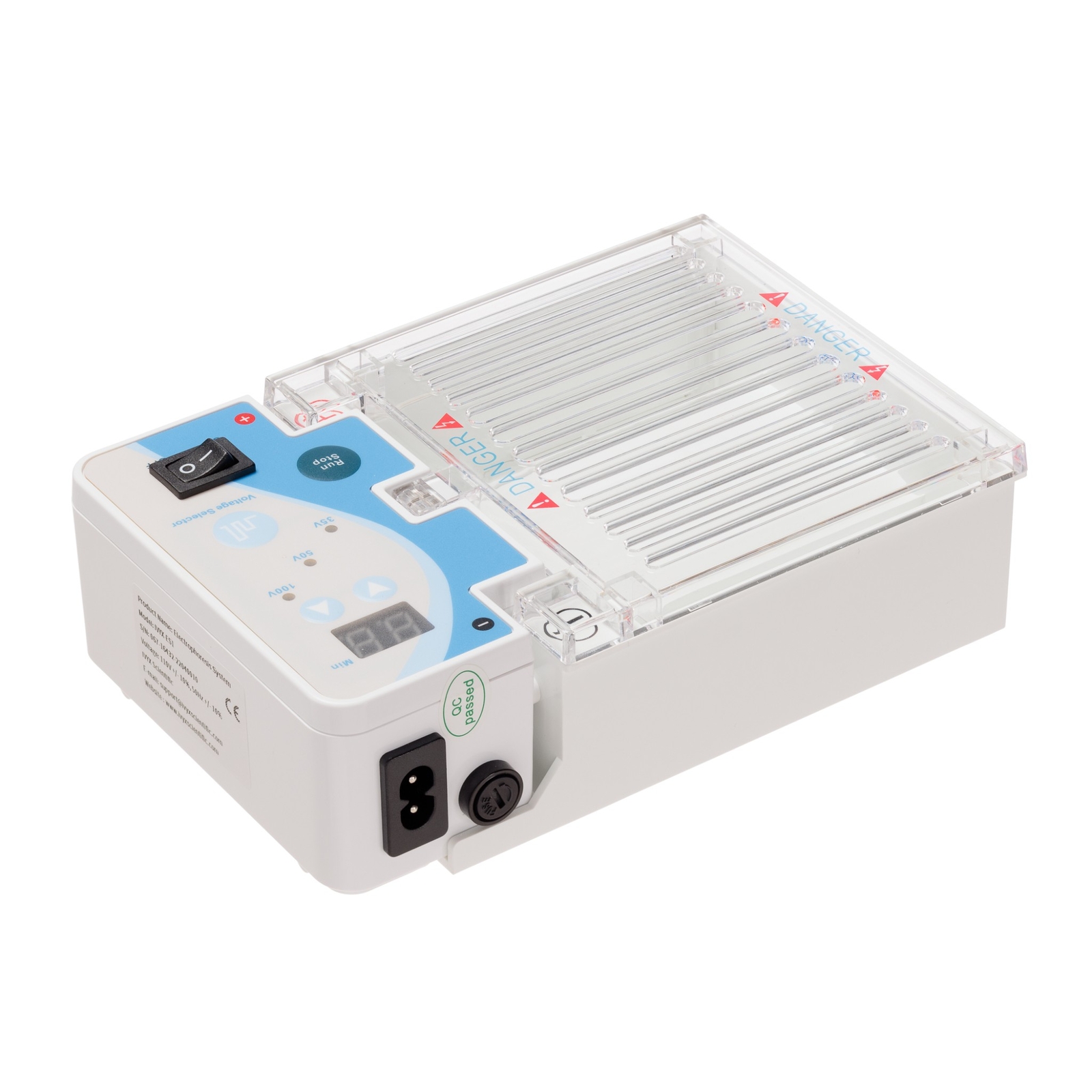 Mini Gel Electrophoresis System, with Power Supply 35V 50V 100V and ...