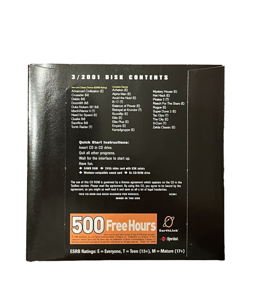 Computer Gaming World Demo Disc 200th Issue 30 Classic Games and Demos ...