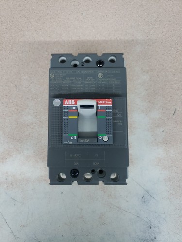 ABB SACE-Tmax XT1 S 125 Circuit Breaker 20A 3P 480V XT1SU3020AFF | eBay