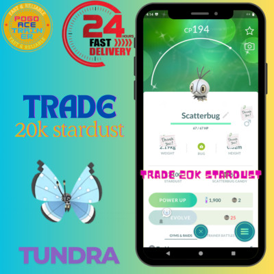 Shiny Tundra Pattern Scatterbug - Mini PTC or trade 20K Stardust | eBay