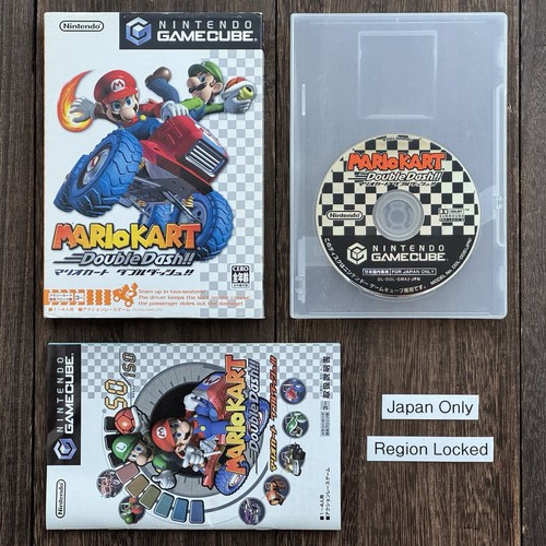 JAPAN REGION-LOCKED Nintendo GameCube Mario Kart Double Dash Complete ...