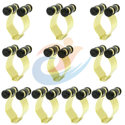 10pcs New Count Brass Finish Pool Cue Billiard Stick Rack Clips | eBay