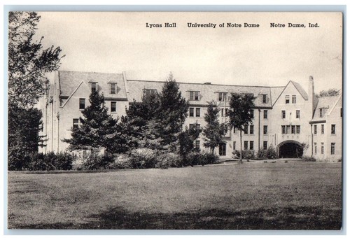 Lyons Hall University Of Notre Dame Building Campus Notre Dame IN ...