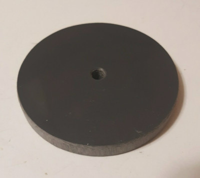 ROUND 3/8 Inch Thick x 3 Inch OD Gray PVC Disc with 1/4" Center Hole | eBay
