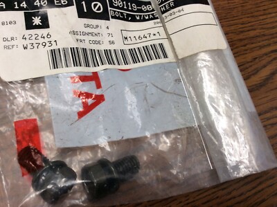 Genuine Toyota Transmission Input Damper Cover & Flywheel Bolt 90119 ...