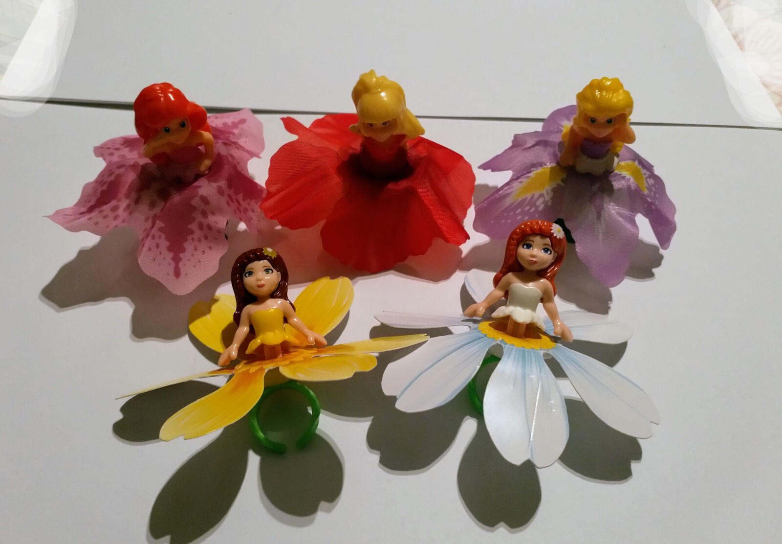 KINDER SURPRISE SET - FLOWEE MINI FLOWER GIRLS FAIRIES 2 - FIGURINES ...