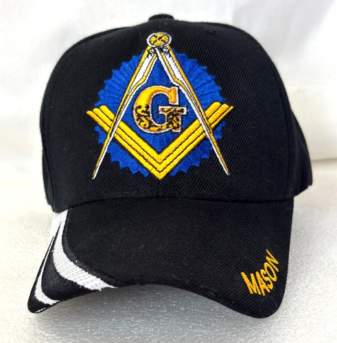 Mason Baseball Cap Freemasons Black Masonic Hat Masons, Compass and ...