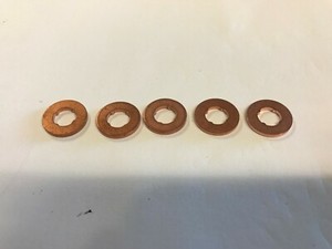 GENUINE VOLVO INJECTOR SEALS / COPPER WASHERS D5 DIESEL 8631582 x5 | eBay