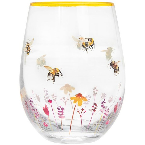 Busy Bees Stemless Gin Cocktail Glass Tumbler Gift Boxed Leonardo Bee ...