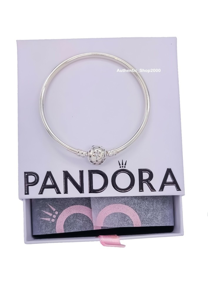 NEW 100% Authentic PANDORA 925 Silver Stars & Galaxy Bangle Bracelet ...