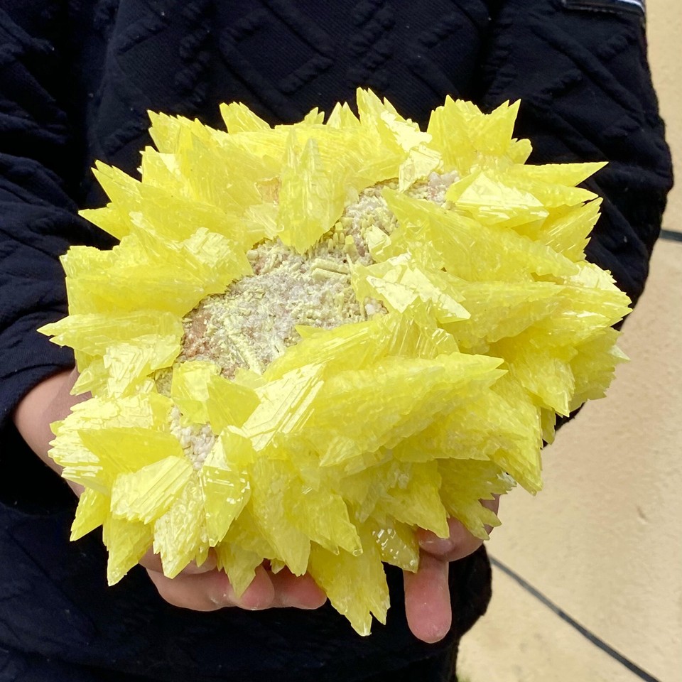 9.63LB Rare yellow sulfur crystal quartz crystal mineral specimen | eBay