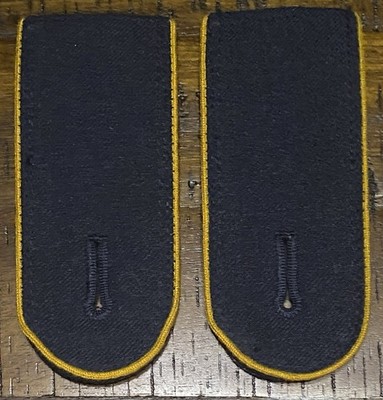 East German Enlisted Shoulder Boards Blue With Gold Trim NEW Unused | eBay