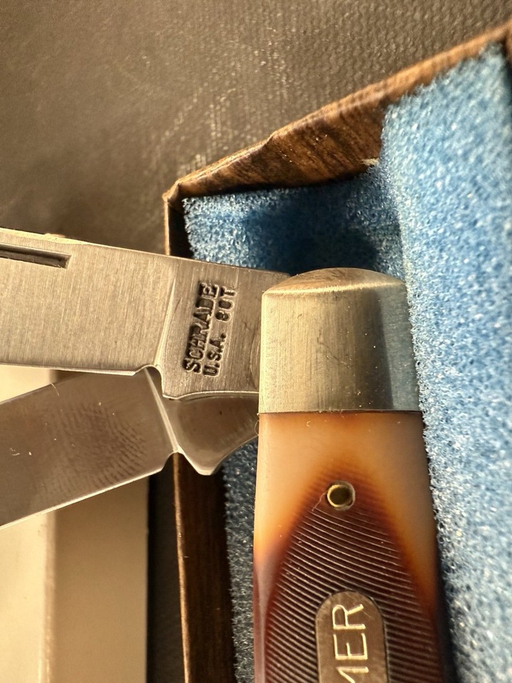 REAL NICE VINTAGE SCHRADE OLD TIMER U.S.A. 80T 3 BLADE POCKET KNIFE | eBay