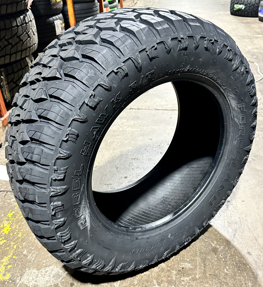 4 35x12.50R20 Forceland Rebel Hawk R/T Rugged All Terrain Mud 4x4 Tires ...