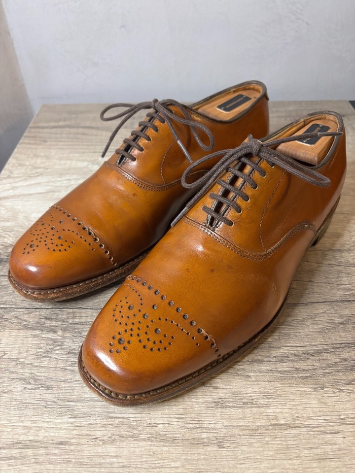 Allen Edmonds Dryden Mens Oxford Dress Shoe Size 9 D Walnut Brown ...