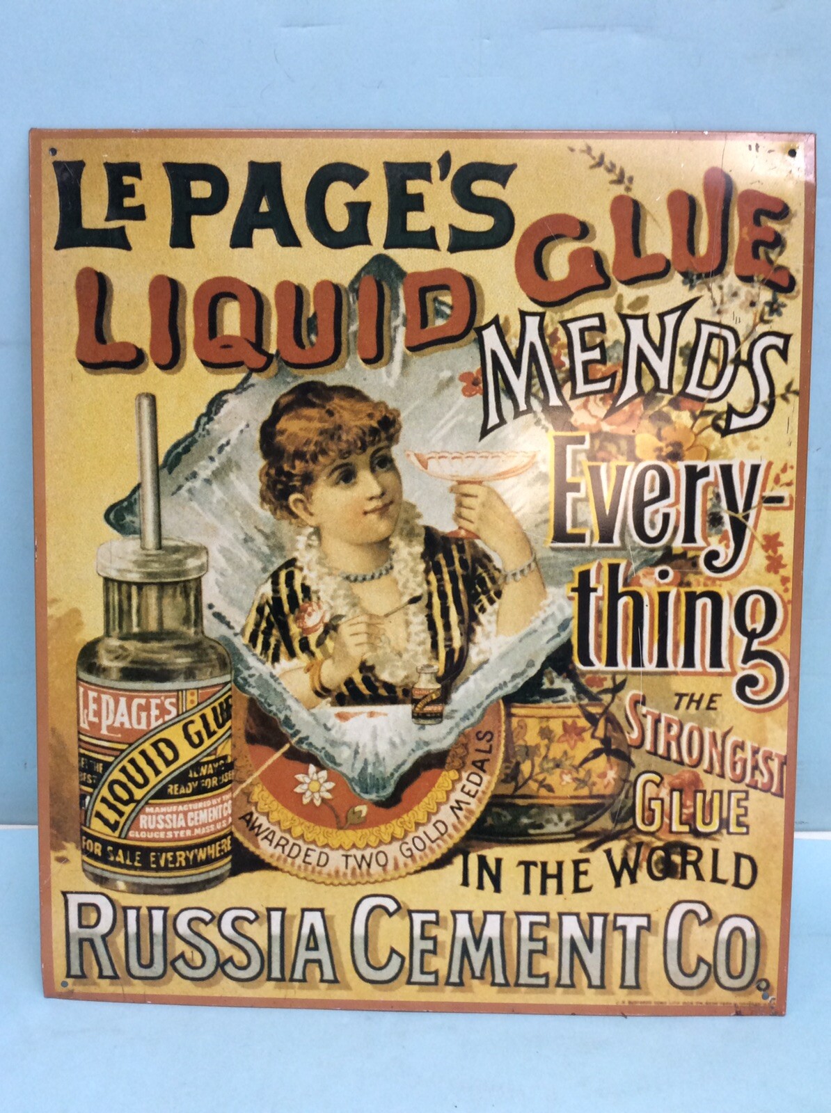 Reproduction Advertising Tin Sign “Lepage’s Glue” 1992 | eBay