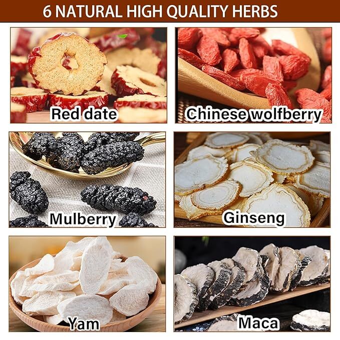 Ginseng Six Treasure Tea - Kidney Tea ,Kidney Cleanse Tea , Chinese ...