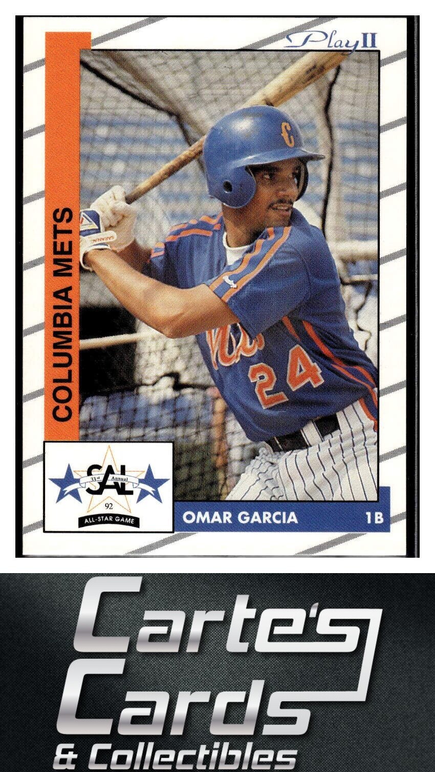 Omar Garcia 1993 Play II South Atlantic League #11 Columbia Mets | eBay