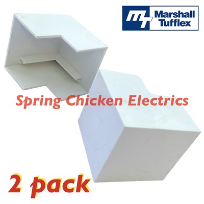 MARSHALL TUFFLEX 38 X 16MM MINI PVC TRUNKING EXTERNAL BEND TEB4WH - 2 ...
