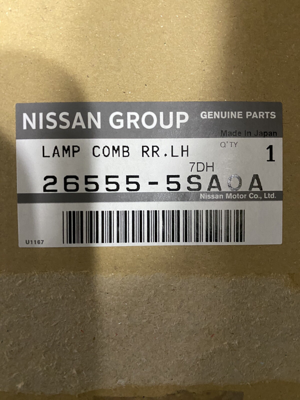 26555-5SA0A , 26555-5SA1A 2019-2022 Nissan Leaf LH Taillight | eBay