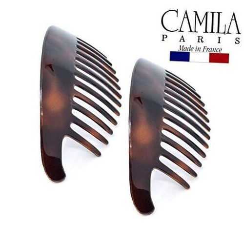 Paris CP2430/2 Set of 2 French Hair Side Combs, Tortoise Large Tortoise ...