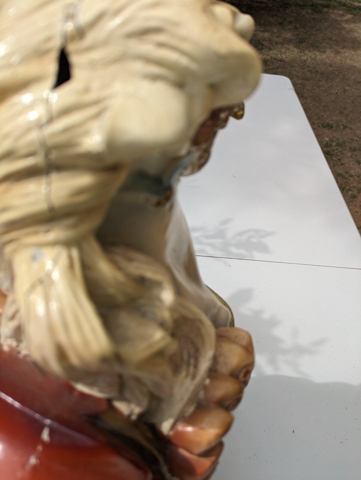 Vintage Carousel Horse 18" TALL X 19" LONG-Heraldic Style-Sea Shell ...