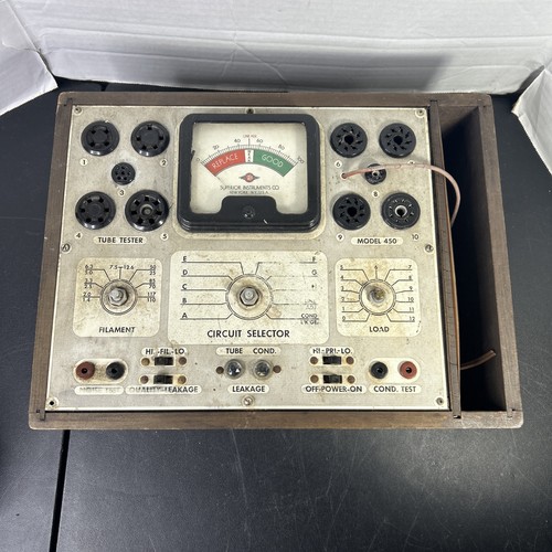 Superior Instruments Model 450 Tube Tester Model 450 Tube Tester | eBay