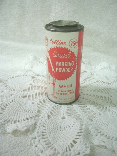 CHALK WHITE MARKING POWDER by Collins--For chalk-type Skirt Markers ...