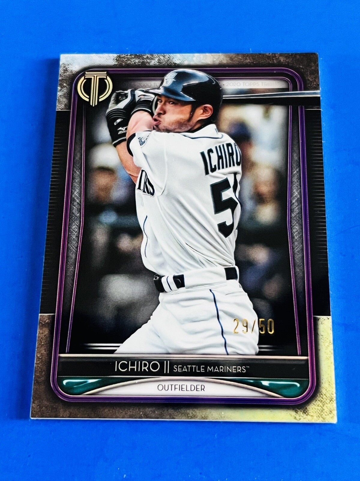 2020 Topps Tribute Ichiro Suzuki Mariners Purple Parallel Card #81; #d ...