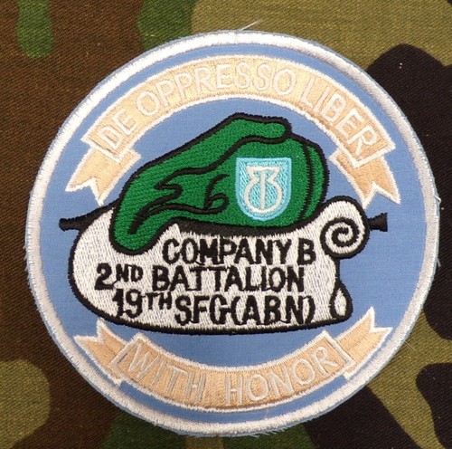 US Army B Co, 2nd Bn, 19th Special Forces Group ODA SFODA Team Patch | eBay