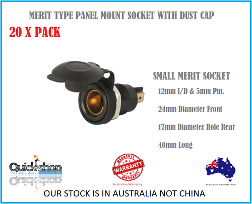 Merit Panel Mount Socket (Hella) For Meritt Plug Caravan Bike Camping ...